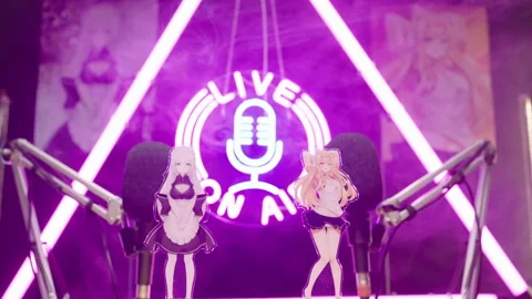 Revealing the Anime Podcast Live On Air ... | Stock Video | Pond5