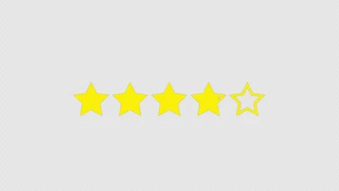 Review star rating icon animation loop m... | Stock Video | Pond5
