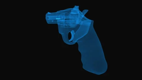 Revolver Outline Stock Footage ~ Royalty Free Stock Videos | Pond5