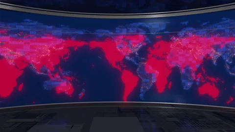 Revolving 3D world map | Stock Video | Pond5