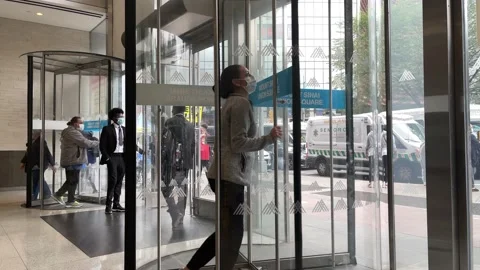 Revolving Door Exit Stock Footage ~ Royalty Free Stock Videos | Pond5