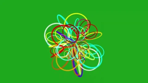 Revolving rings on green screen backgrou... | Stock Video | Pond5