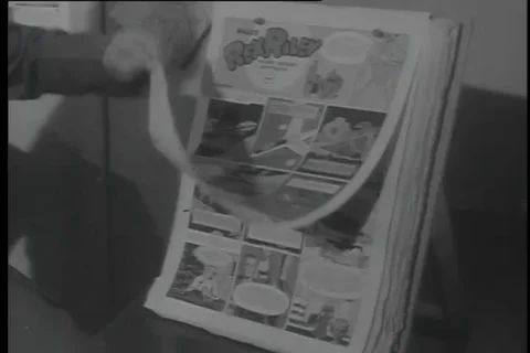 Rex Riley, subject of cartoon series mag... | Stock Video | Pond5