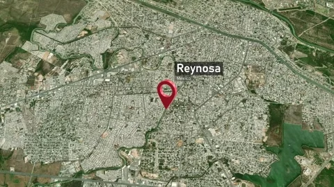 Reynosa City Map Zoom (Mexico) from Spac... | Stock Video | Pond5