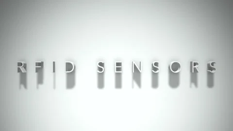 rfid sensors 3D title animation with sha... | Stock Video | Pond5