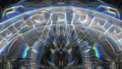 RGB chroma distortion meandr green ornam... | Stock Video | Pond5