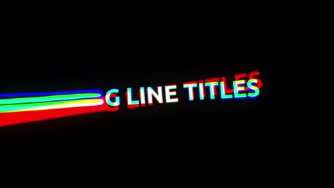 RGB Distort Line Titles ~ After Effects Template #231760122