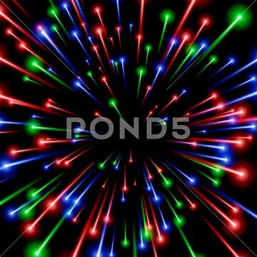 RGB space art, color ray energy. black background.: Graphic #124627649