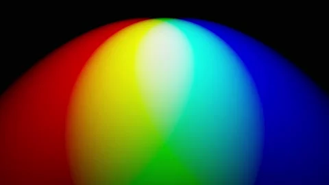 RGB spot light in a dark background mixi... | Stock Video | Pond5