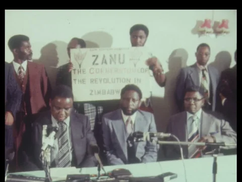 RHODESIA: ZANU LEADER REVEREND NDABANING... | Stock Video | Pond5