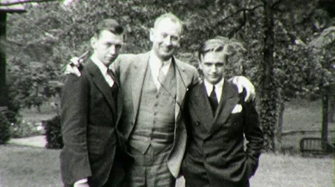 RICH Dad Father Sons Wealthy DEPRESSION ... | Stock Video | Pond5