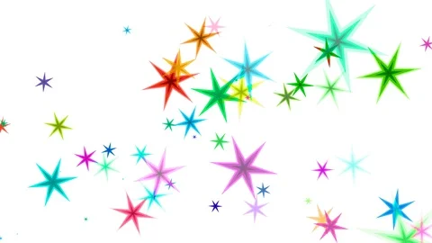 Ridged Colored Stars Popping Up Seamless... | Stock Video | Pond5