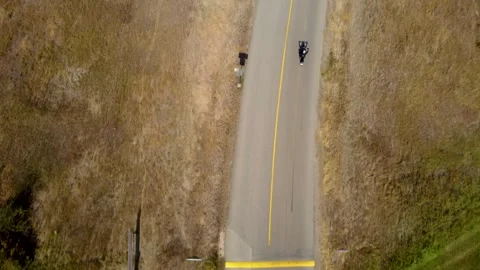 Riding a Harley Davidson Chopper Motorcy... | Stock Video | Pond5