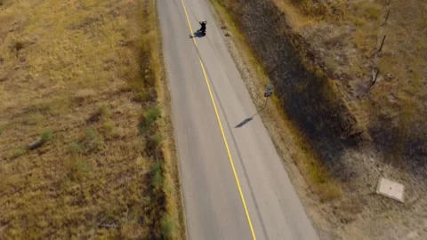 Riding a Harley Davidson Chopper Motorcy... | Stock Video | Pond5