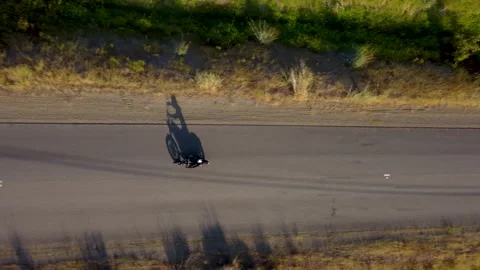 Riding a Harley Davidson Chopper Motorcy... | Stock Video | Pond5