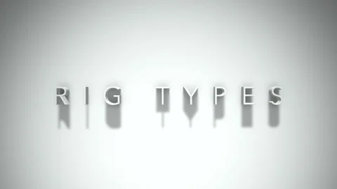 rig types 3D title animation with shadow... | Stock Video | Pond5