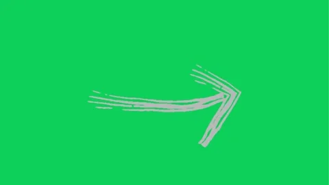 Right arrow direction animation on green... | Stock Video | Pond5