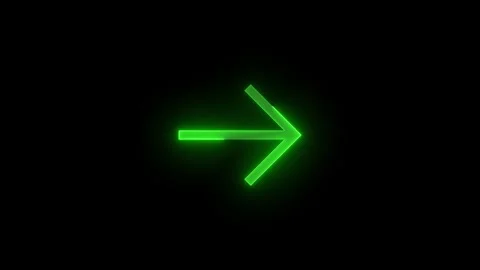 Right arrow key time stroke icon glowing... | Stock Video | Pond5