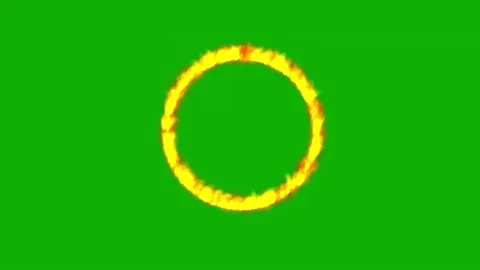 Ring Of Fire Green Screen Stock Footage ~ Royalty Free Stock Videos | Pond5