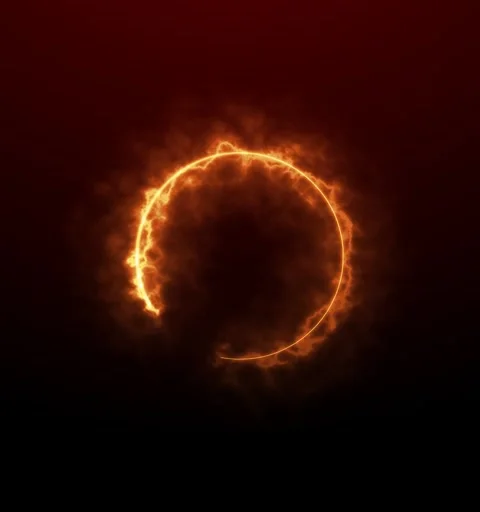 ring of fire lines effect green screen b... | Stock Video | Pond5