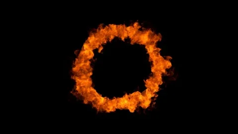 Ring of Fire with Pre-Render - Top View | Stock Video | Pond5