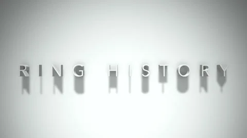 ring history 3D title animation white te... | Stock Video | Pond5