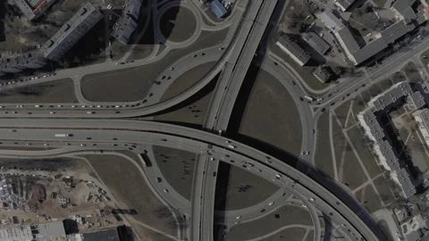Ring road Cars Traffic in European City,... | Stock Video | Pond5