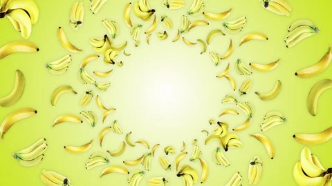 Rings BANANAS Animation, Background, Loo... | Stock Video | Pond5