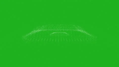 Rings of white particles on green screen... | Stock Video | Pond5