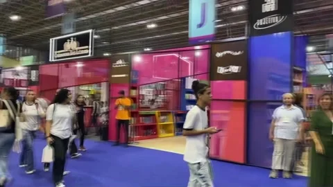 The Rio Book Biennial opens its doors to... | Stock Video | Pond5