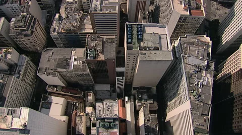 Overhead Shot City Stock Footage ~ Royalty Free Stock Videos | Pond5
