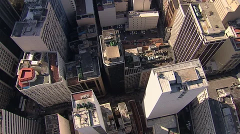 Overhead Shot City Stock Footage ~ Royalty Free Stock Videos | Pond5