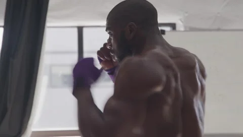 Ripped 30-Something Boxer with Muscular ... | Stock Video | Pond5