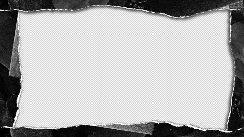 Ripped Paper border with transparent bac... | Stock Video | Pond5