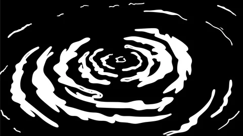 Ripple Pond With Water Rippling Drawing ... | Stock Video | Pond5