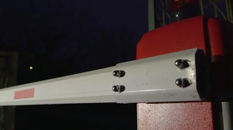 Rising Automatic Security Barrier | Stock Video | Pond5