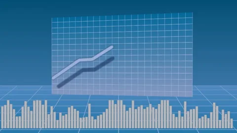 Rising bar chart and line graph animatio... | Stock Video | Pond5