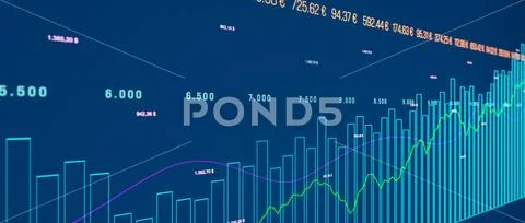 Rising bar graph, charts, market data. Rising bar graph, charts, market ...