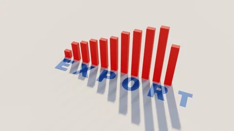 Rising bars, chart showing the increase ... | Stock Video | Pond5