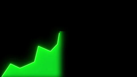 Rising line graph. Successful growth tre... | Stock Video | Pond5