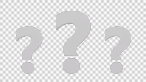 Rising Scale up Black Question Mark Isol... | Stock Video | Pond5