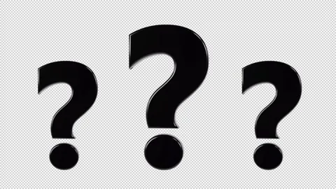 Rising Scale up White Question Mark Isol... | Stock Video | Pond5