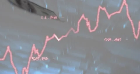 Rising stock market graph animation over... | Stock Video | Pond5