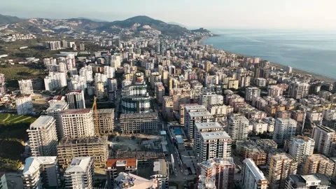 Rising Structures: Cinematic Drone Films... | Stock Video | Pond5