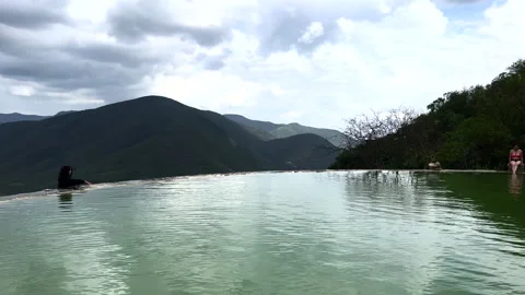 Rising Up View of Natural Thermal Site o... | Stock Video | Pond5