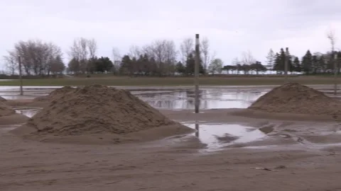 Rising water levels due to climate chang... | Stock Video | Pond5