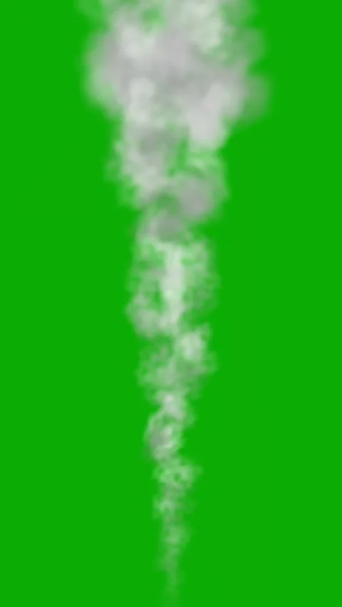 Rising white smoke green screen vertical... | Stock Video | Pond5