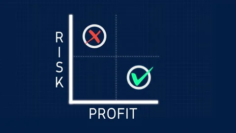 Risk and Profit Matrix Diagram Chart wit... | Stock Video | Pond5