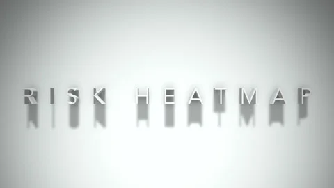 risk heatmap 3D title animation white te... | Stock Video | Pond5