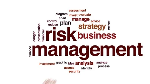 Risk management animated word cloud, tex... | Stock Video | Pond5